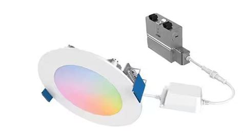 Halo Hlb 4 In Color And Tunable White Slim Canless Smart Wi Fi Led Recessed Downlight With Wiz