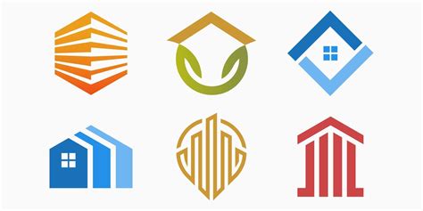 Edificio Logo Icono Colocar Construcción Vector Ilustración 21586330 Vector En Vecteezy