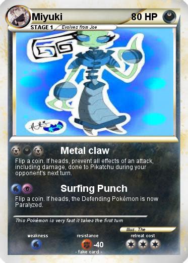 Pokémon Miyuki 8 8 Metal Claw My Pokemon Card