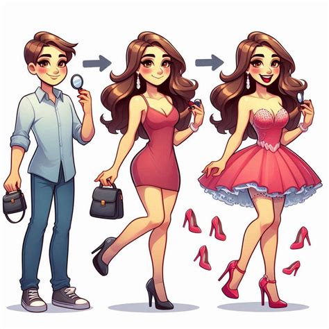 Pretty Cute Cartoon Mtf Transformation By Femininefantasy7 On Deviantart