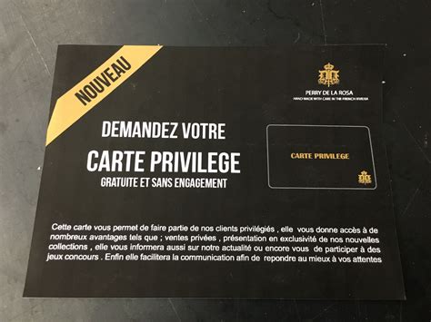 Notre carte privilège vous donne accès à nos ventes privées ...
