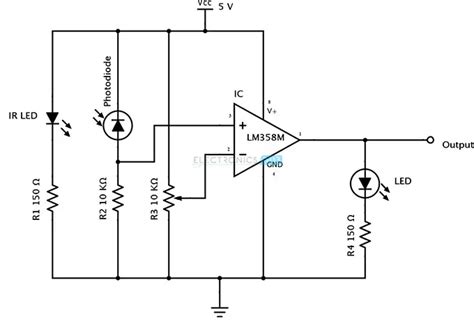 IR Infrared Obstacle Detection Sensor Circuit