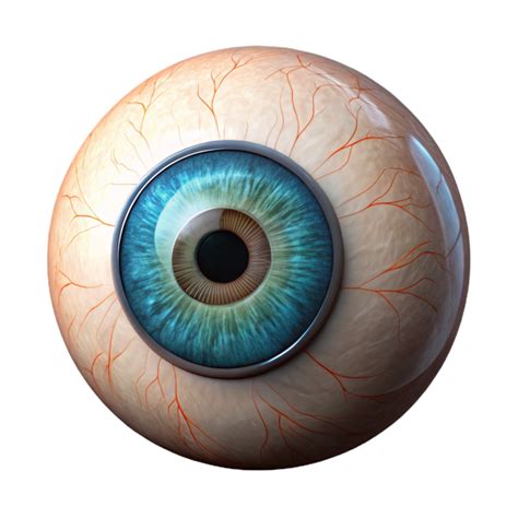 Picturesque Memorable Isolated Cutout Of A Single Ultra Detailed Photorealistic Human Eye Iris