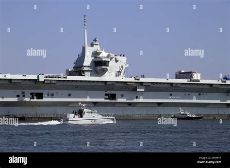 Scimitar Class Fast Patrol Boat Sabre P285 Of The Royal Navy Passing