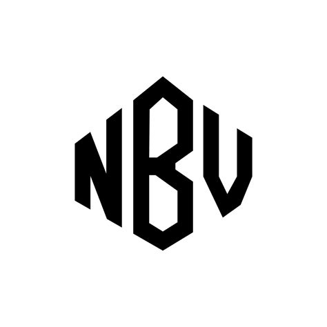 Nbv Letter Logo Design With Polygon Shape Nbv Polygon And Cube Shape