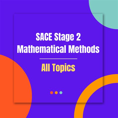 Stage 2 Mathematical Methods Iitutor