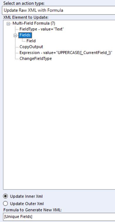 solved list box to update multi field formula tool alteryx community