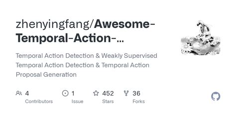 github zhenyingfang awesome temporal action detection temporal action proposal generation