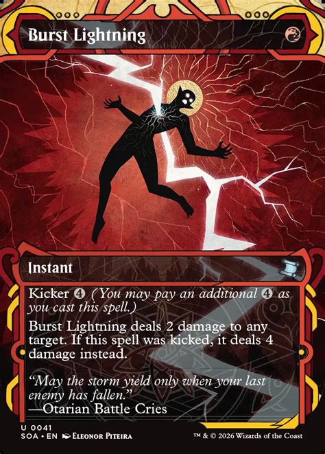 日本語版 《噴出の稲妻burst Lightning》 赤u041 Soa Mtgシングルカード・通信販売【ゲームショップ とど】