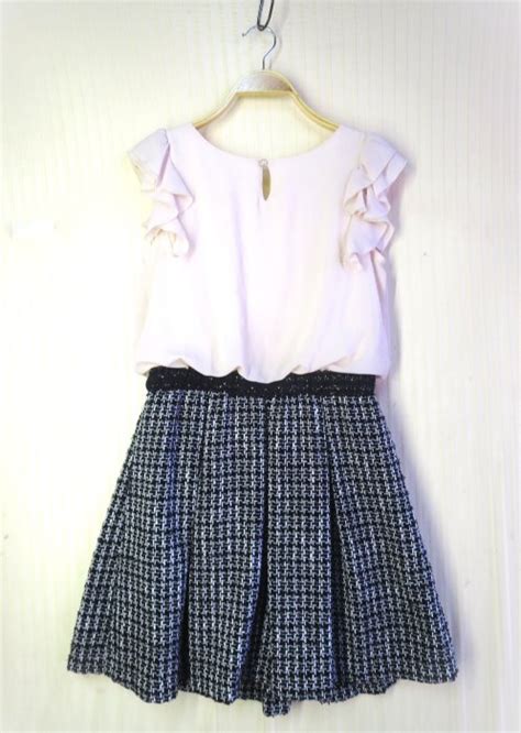 四季熱賣98起競標︵＊mimosa日系專櫃 氣質縫珠領伸縮腰毛料裙荷葉袖連身裙9ar5646 Yahoo奇摩拍賣