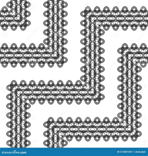 Design Seamless Zigzag Decorative Pattern Stock Vector Illustration Of Fabric Ornament