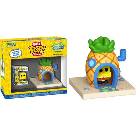 Spongebob Squarepants Spongebob And Pineapple House Bitty Pop Town Vinyl Figure By Funko
