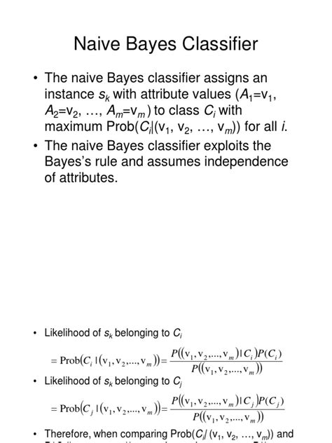Naive Bayes Classifier K M M I I M Pdf Statistical Classification Data Analysis