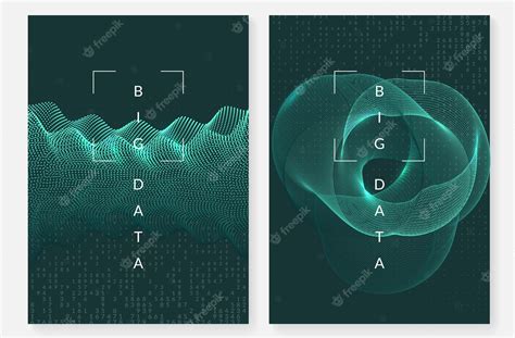 premium vector visualization background technology for big data
