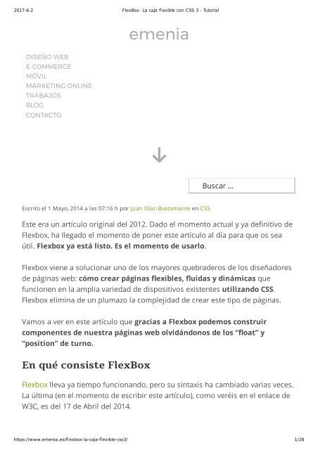 flexbox la caja flexible con css 3 tutorial