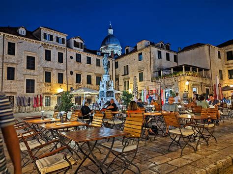 Gundulić Square It Was Such A Nice Time In The Evening Flickr