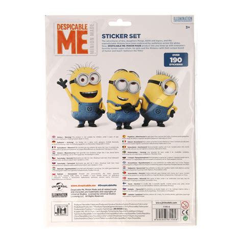 Stickerset Minions 190dlg Thimble Toys