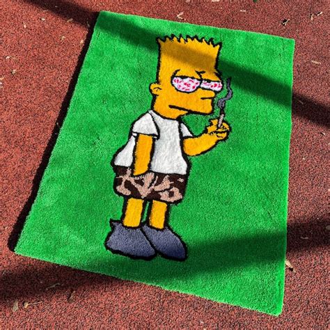 Bart Simpson Rug Etsy