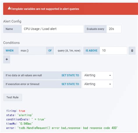 Problem When Creating Alert Rule Configuration Grafana Labs Community Forums