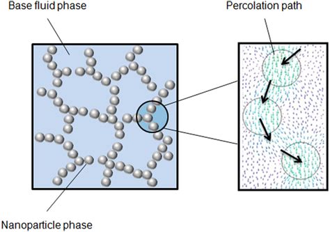 Schematics Of The Heat Conduction Percolation Path Throughout The Download Scientific Diagram