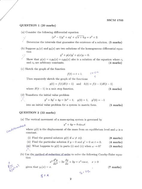 Differential Equation Pdf Subtraction Functions And Mappings