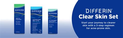 Differin Skin Care Set Differin Gel 3 Step Regimen Acne
