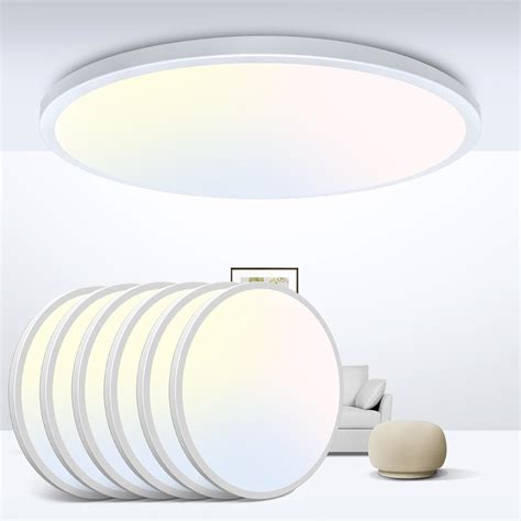 Zemty Flush Mount Ceiling Light Flat Led Lighting Fixture For Ceiling