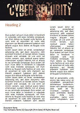 Cyber Security Hacker Word Template PoweredTemplate Com