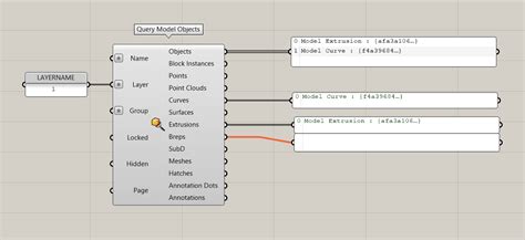 Get Geometry With Query Model Layers Not Working Grasshopper