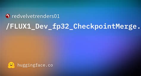 Redvelvetrenders01flux1devfp32checkpointmergesafetensors · Hugging
