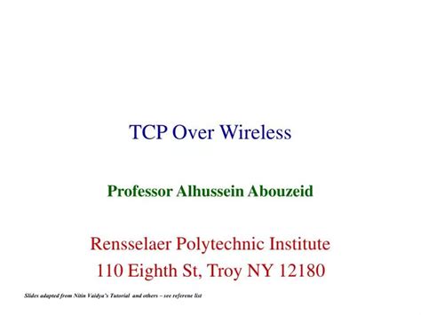 Ppt Tcp Over Wireless Powerpoint Presentation Free Download Id4593377