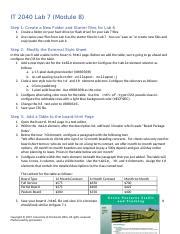 Lab Module Instructions Docx IT Lab Module Step Create A New Folder And