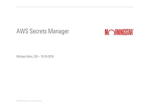 mike allen s aws owasp talk aws secret manager for protecting and
