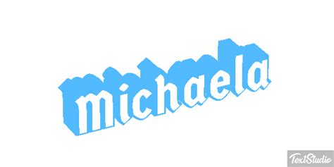 Michaela Name Animated  Logo Designs