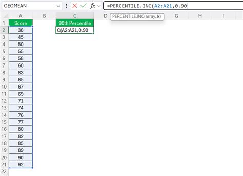 How To Find Percentile In Excel Step By Step Guide Myexcelonline
