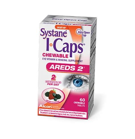 Allopathic Alcon Systane Icaps Eye Vitamin Mineral Supplement Tablets