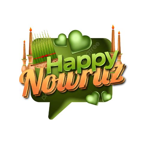Green Happy Nowruz Iran New Year Label Holiday Iran Ethnic Png