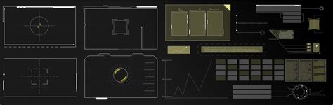 미래형 벡터 Hud 인터페이스 화면 디자인입니다 디지털 콜아웃 제목 Hud Ui Gui 미래 지향적인 사용자 I 프리미엄 벡터