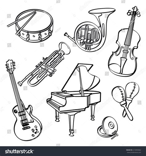 Classical Instruments Drawings