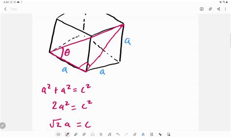 solved determine the angle between the diagonal of a cube and its edge