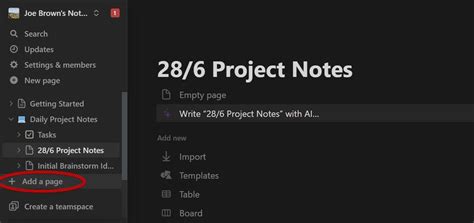 How To Plan A Project In Notion