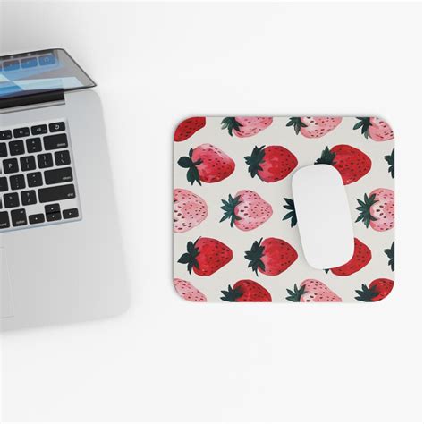 Strawberry Mouse Pad Cute Fruit Desk Accessory For Home Office T