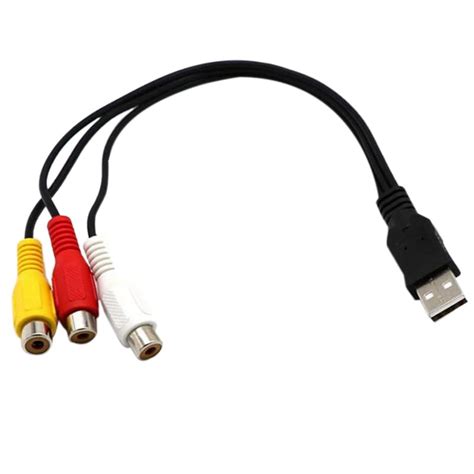 Usb To Rca Cable Usb Female To Rca Rgb Video Av Composite Adapter Converter Cable Cord