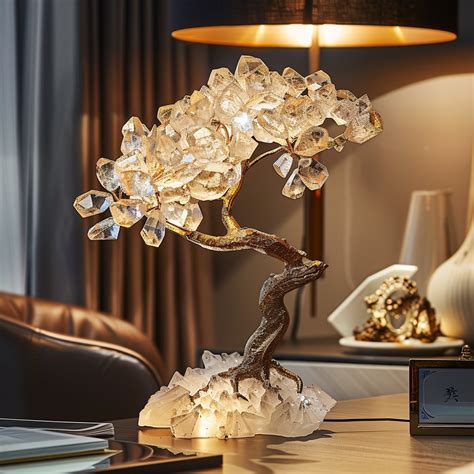 Glowing Elegance Crystal Tree Lamps Illuminate Your Home Décor