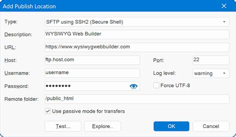 Publishing Your Web Pages