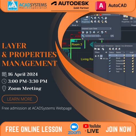 Autodesk Autocad Layer And Properties Management Acad Systems Autodesk Gold Partner