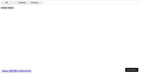 Wijmo 그리드 데이터 없음 Codesandbox