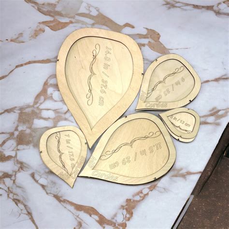 Macrame Leaf And Feather Cutting Template Wall Hanging Ornament Tool