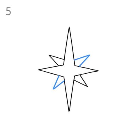 How To Draw A Shinning Star Step By Step Easy Drawing Guides