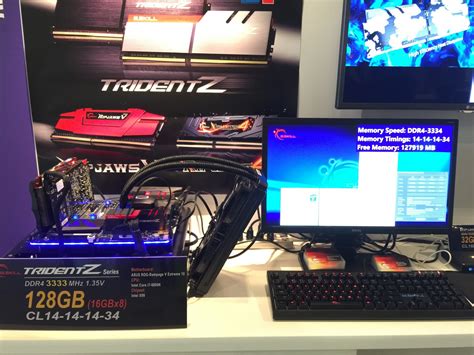 G SKILL Demos DDR4 3333MHz CL14 128GB And DDR4 3333MHz CL13 64GB TechPowerUp